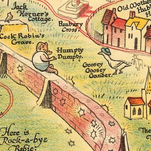 Fairy Land Map - Old Map Reprint Fairyland Mythology Tales Children's ...