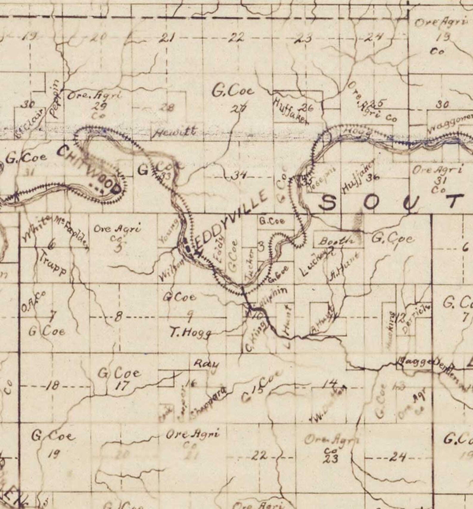 Lincoln County Oregon 1895 Old Wall Map Reprint - Etsy