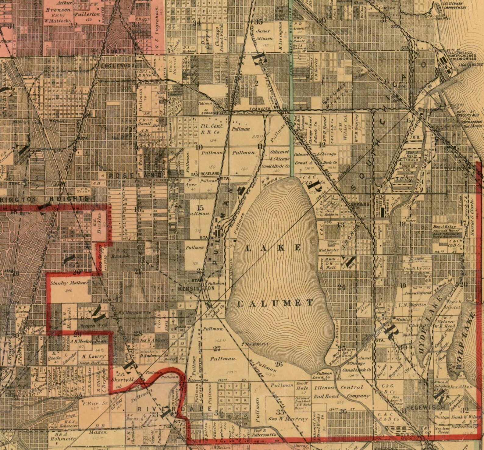 Cook & Dupage and Part of Will Counties Illinois 1898a Old - Etsy