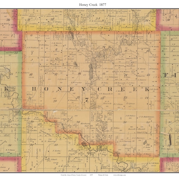 Henry County Mo Map - Etsy