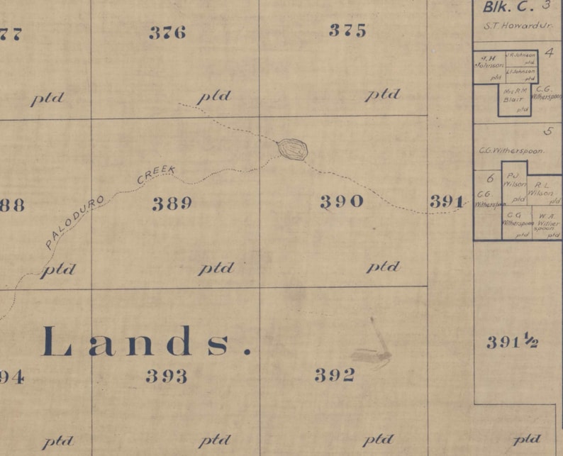 Deaf Smith County Texas 1898 Old Wall Map Reprint With - Etsy