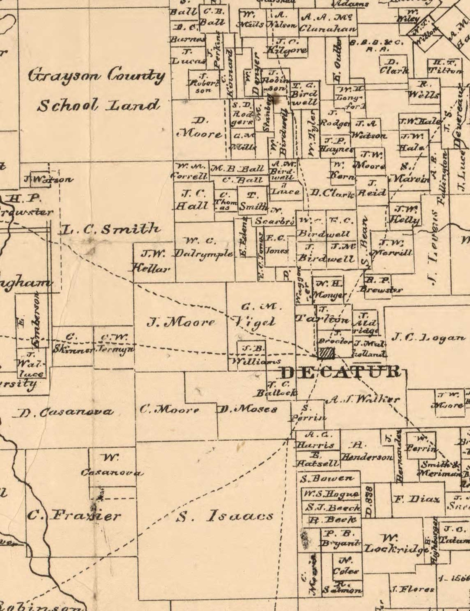 Wise County Texas 1870xb Old Wall Map Reprint With Land - Etsy
