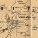Indiana County Pennsylvania 1856 - Old Wall Map With Homeowner Names ...