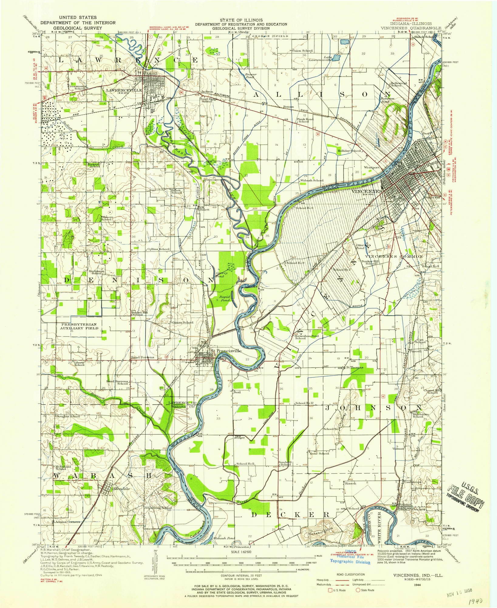 Wabash River Map