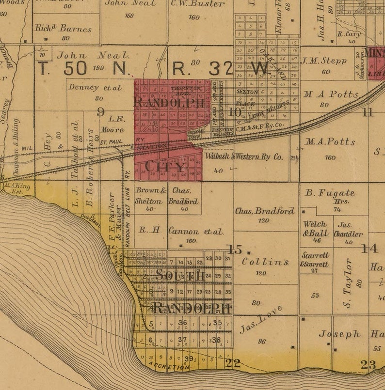 Clay County Missouri 1887 Old Wall Map With Landowner & - Etsy Clay County Missouri 1887 Old Wall Map With Landowner & - Etsy