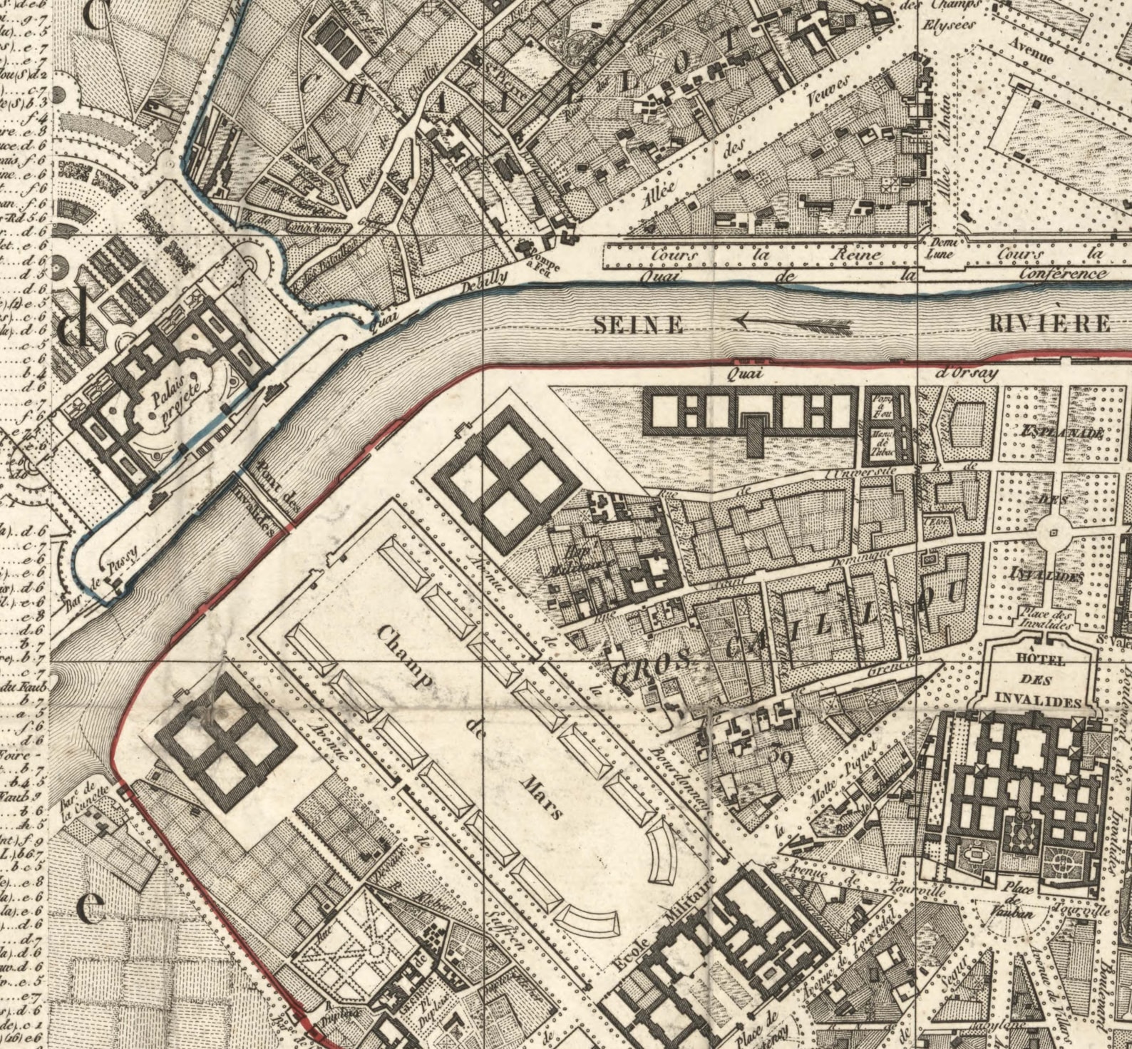 Old Map of Paris 1823 France Shows Municipal Divisions and - Etsy