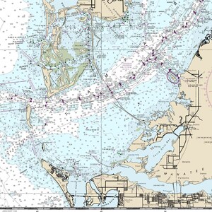 Tampa Bay to St Joseph Sound 2015 Nautical Map Tarpon Springs St ...