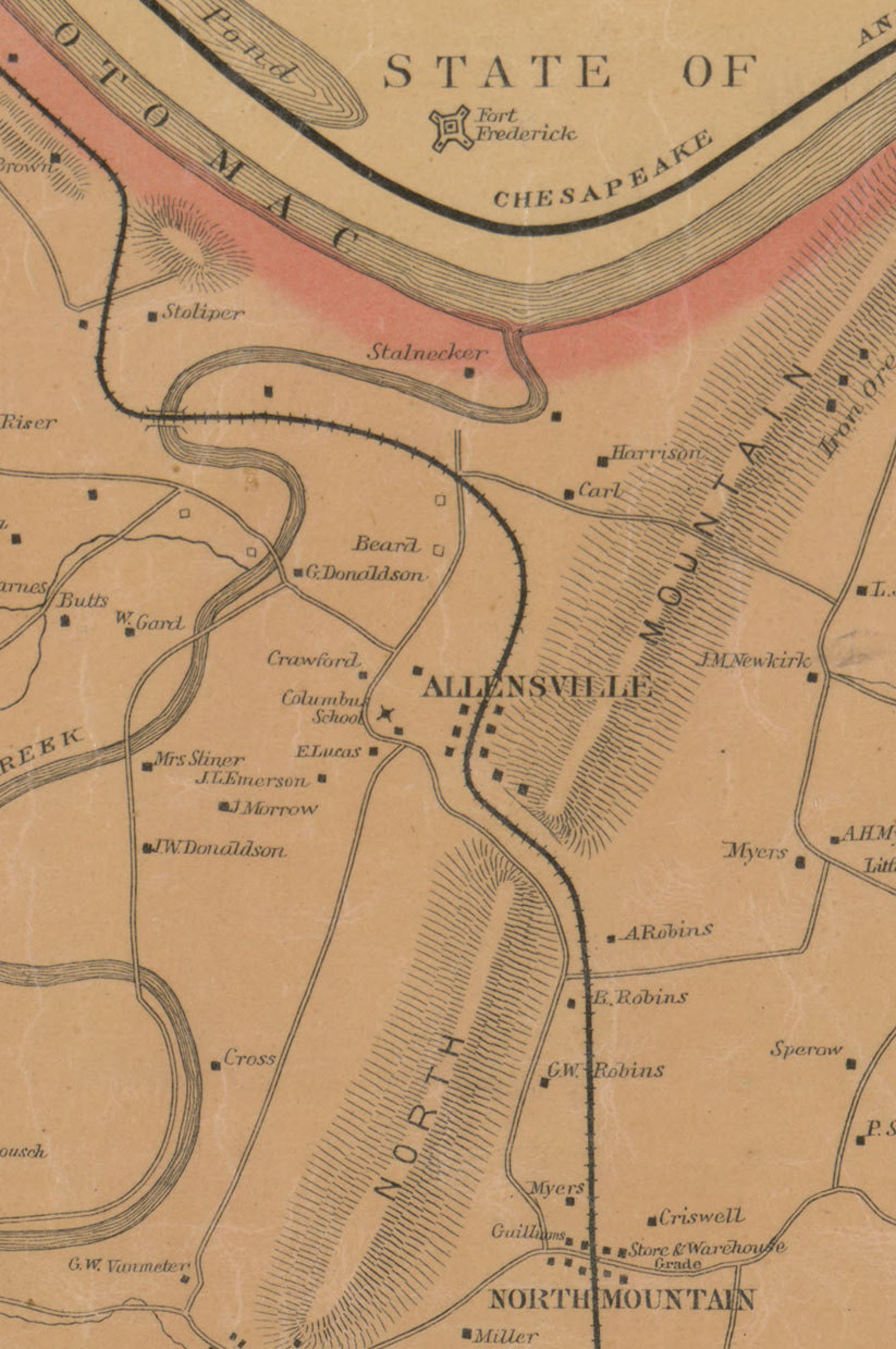 Berkeley County Map 1894 West Virginia Old Wall Map With - Etsy