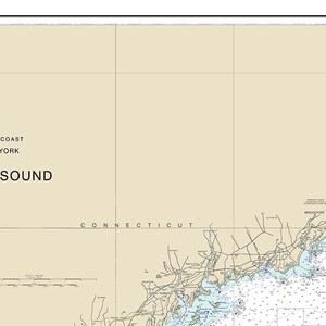 Long Island Sound - 2017 Nautical Map Connecticut - New York Custom ...