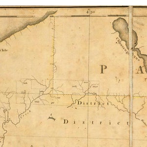 Pennsylvania 1792 Old State Map Howell Early Roads - Reprint - Etsy