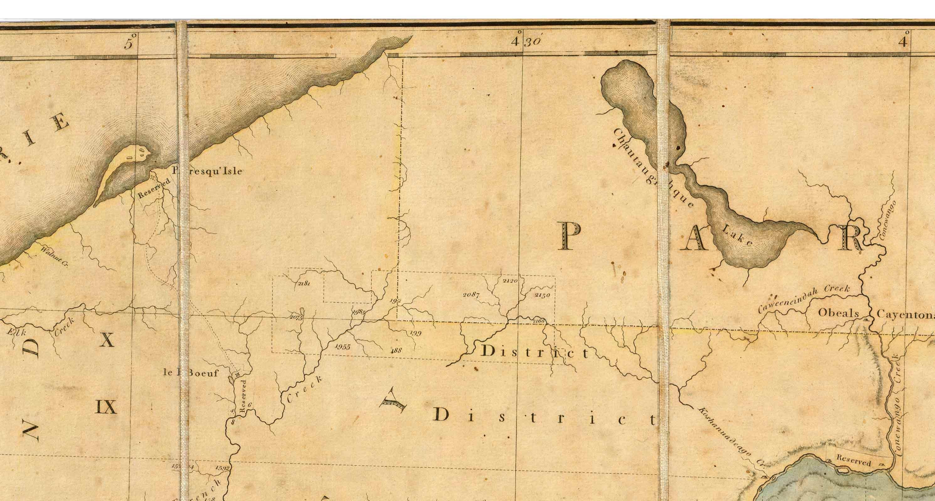 Pennsylvania 1792 Old State Map Howell Early Roads - Reprint - Etsy