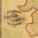 Greene County Alabama 1858 - Old Wall Map With Landowner Names ...