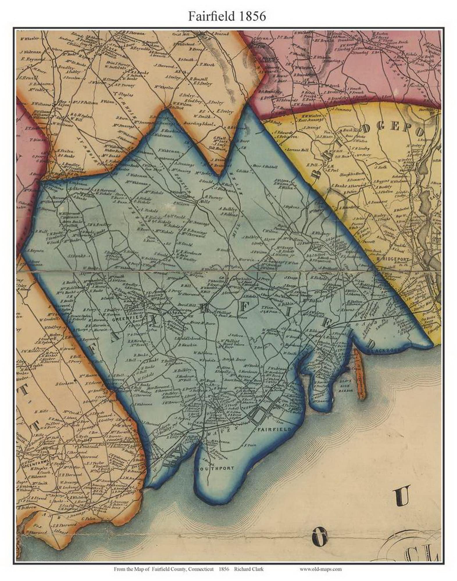 Town Of Fairfield Ct Map
