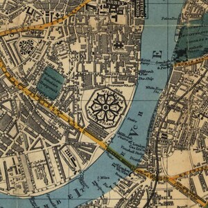 London England 1860 Old Map Reprint - Etsy