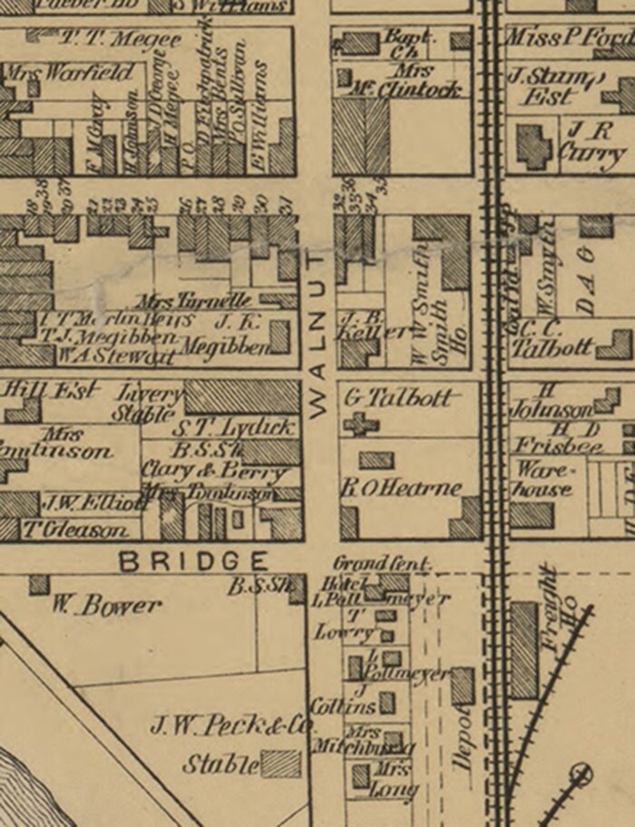 Harrison County Kentucky 1877 - Old Wall Map With Homeowner Names ...