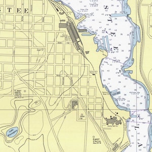 Manistee Harbor 1975 - Lake Michigan - Michigan - Nautical Map Reprint ...
