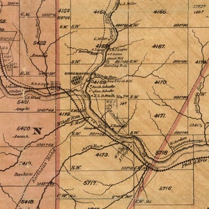 Cameron County Pennsylvania 1870 - Old Wall Map With Homeowner Names ...