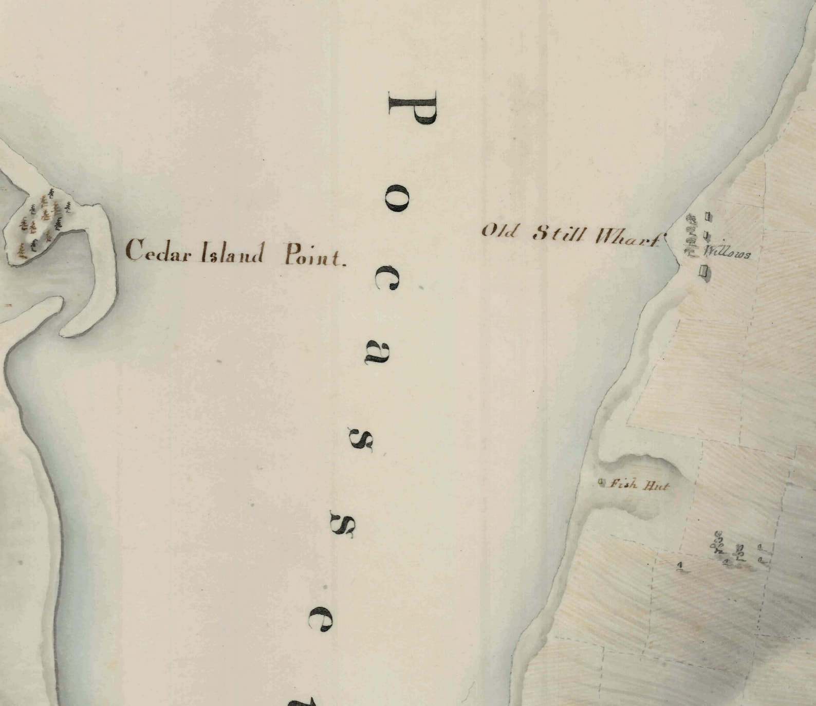 Tiverton Rhode Island 1819 Map House Locations Land Features - Etsy