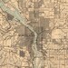 Multnomah County Oregon 1889 Old Wall Map Reprint - Etsy