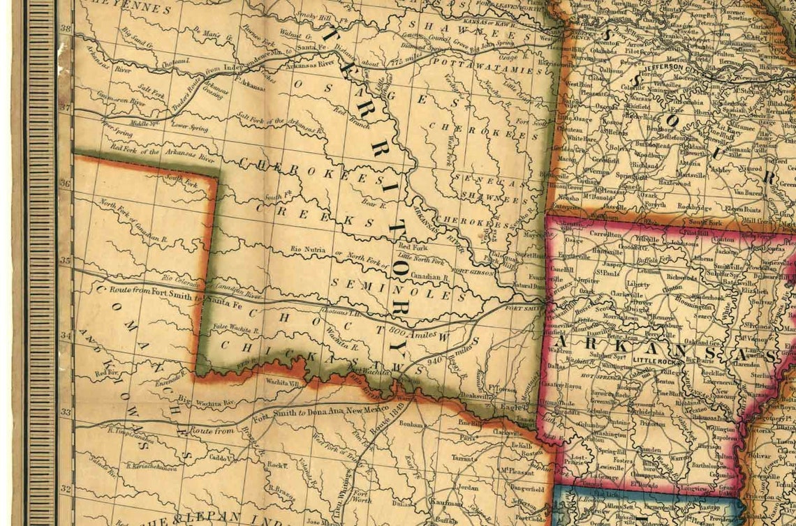 The United States of America 1851 Railroads Map USA Map RR - Etsy