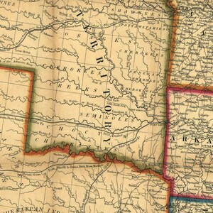 The United States of America 1851 Railroads Map - USA Map RR Reprint ...