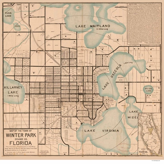 Where Is Winter Park Florida On The Map Winter Park, Florida Maps And