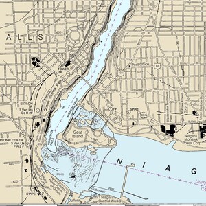 Lower Niagara River - 2023 - New York and Ontario - Nautical Map ...