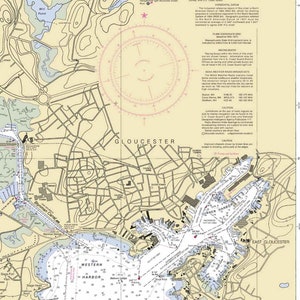 Gloucester Harbor & Annisquam River - 2010 Nautical Map - Massachusetts ...