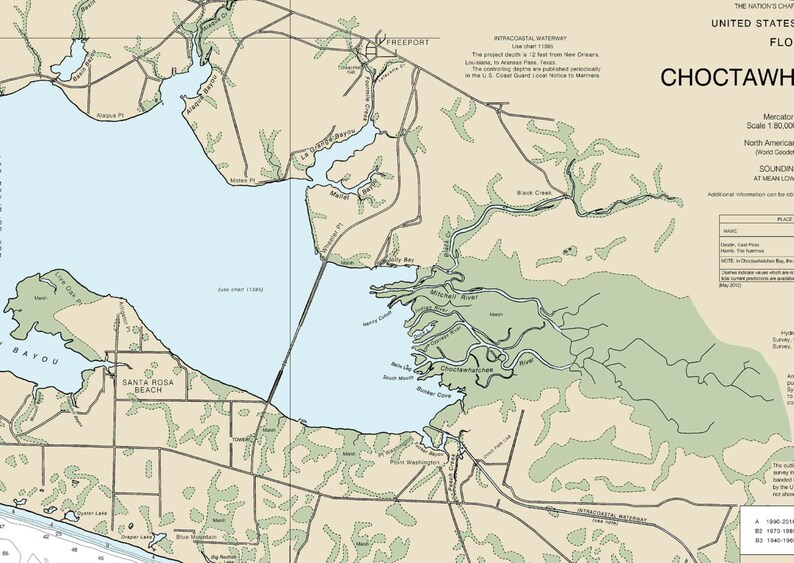 Choctawhatchee Bay-2014 Ocean City Freeport Moreno Point - Etsy