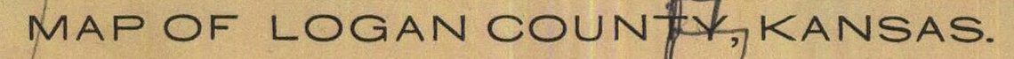 Logan County Kansas 1895 Linville Old Wall Map Reprint - Etsy