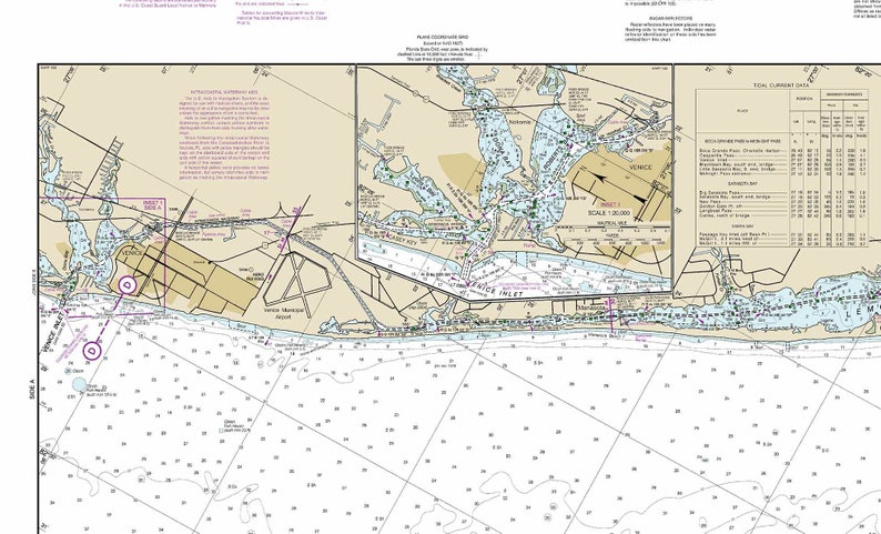 Charlotte Harbor Tampa Bay 2014 Map Nautical Chart Reprint - Etsy