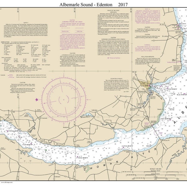 Nautical Map Reprint - Etsy