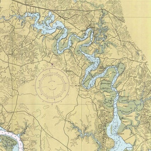James River Jamestown Island to Jordan Point 1996 Nautical Map ...