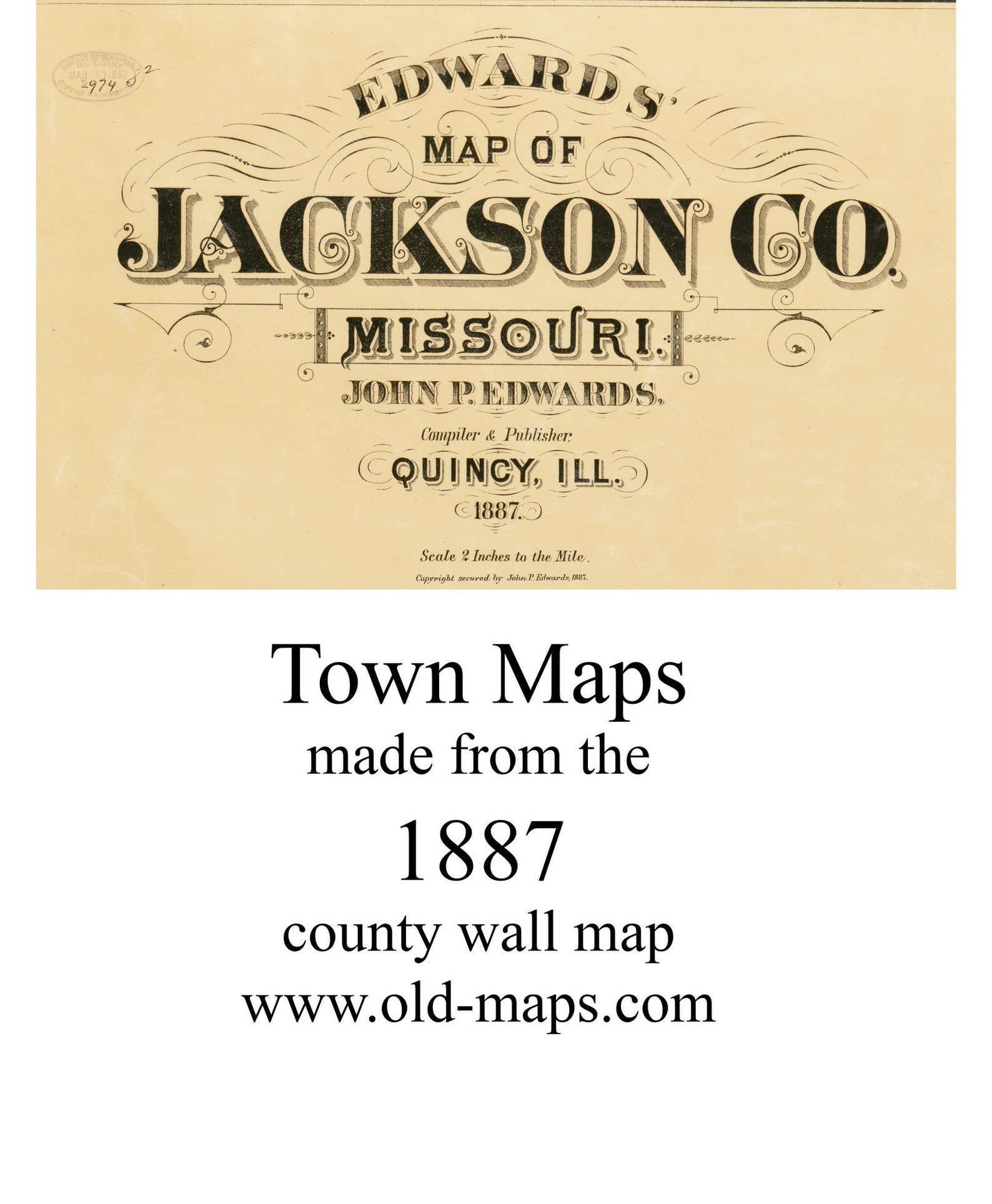 Fort Osage 1887 Old Town Map With Homeowner Names - Buckner Hill ...