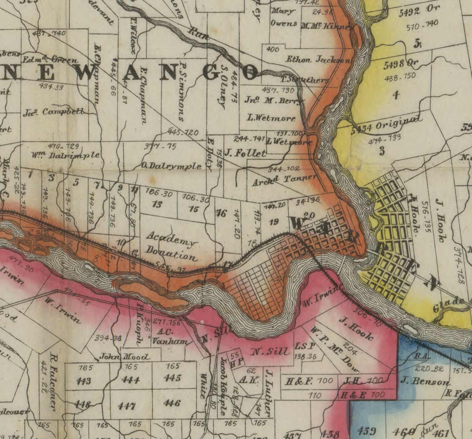 Warren County Pennsylvania 1865 Wall Map With Land Owner - Etsy