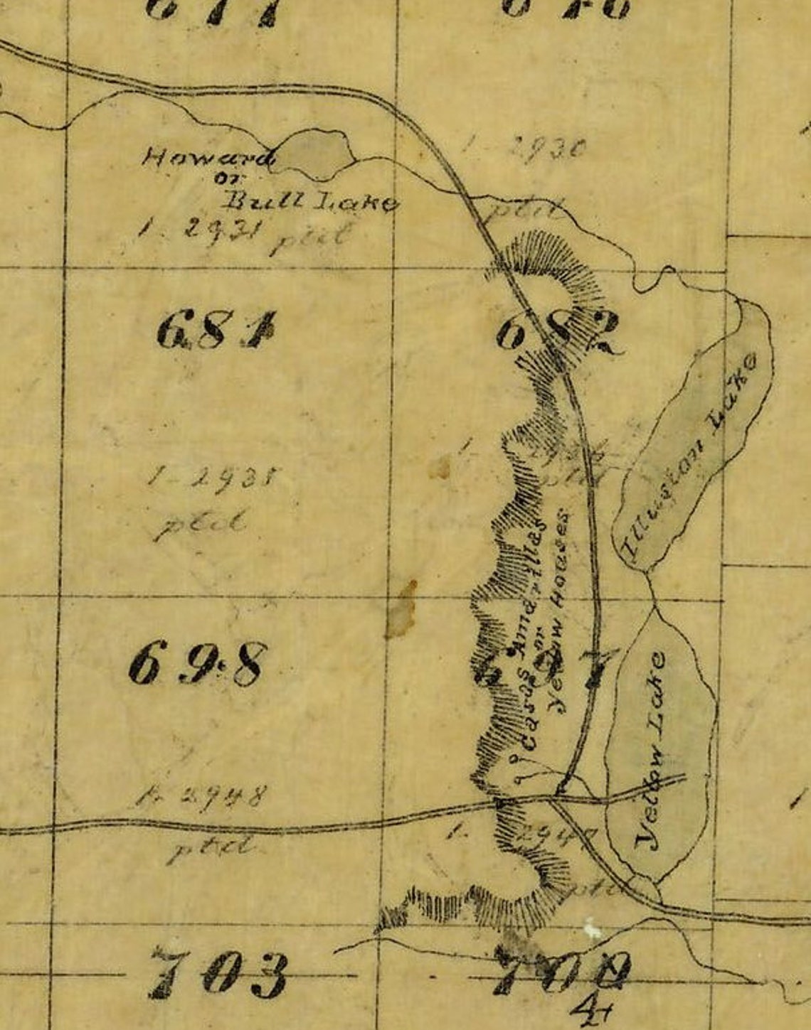 Lamb County Texas 1884 Old Wall Map With Lot Lines - Etsy UK