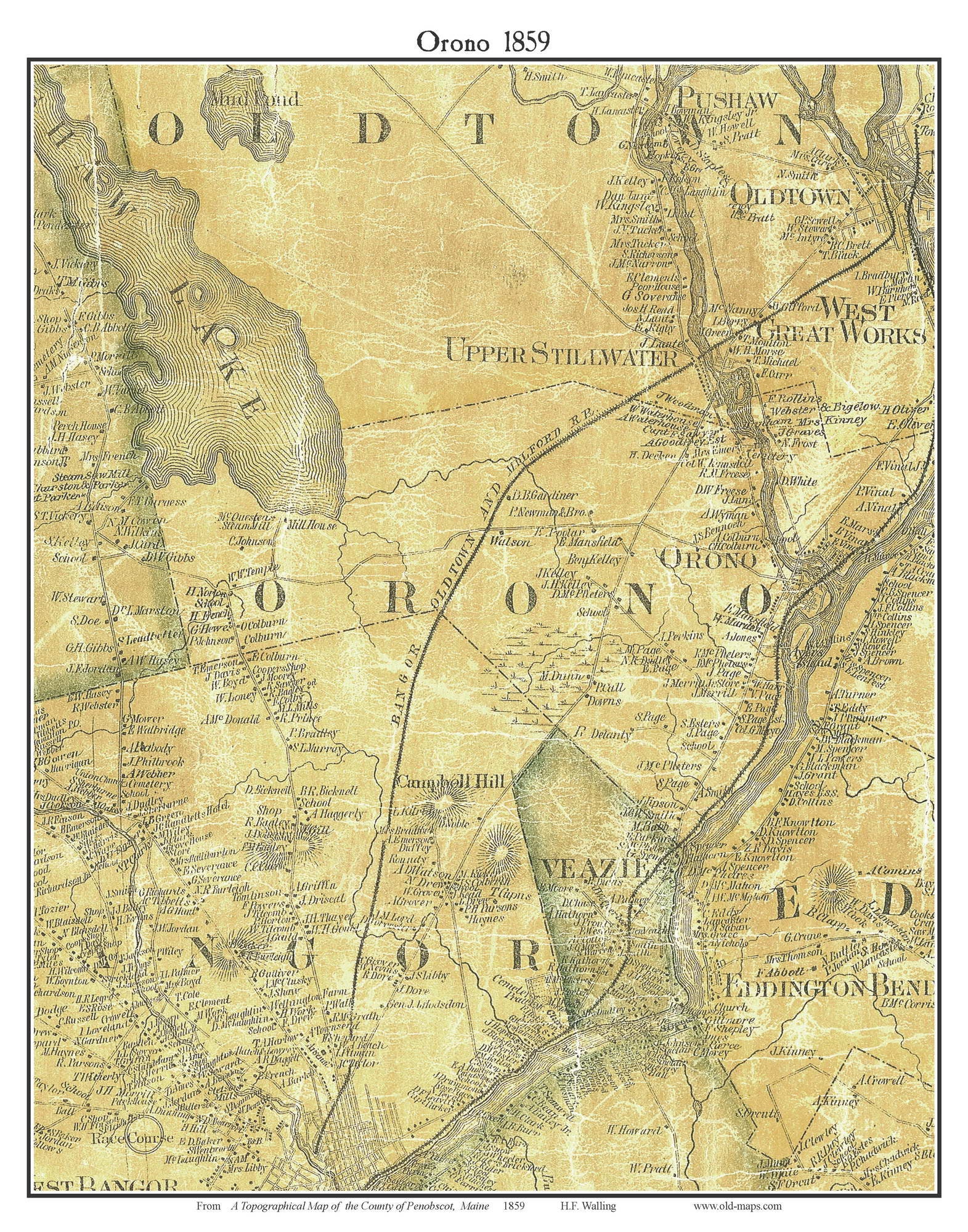 Orono Maine Map