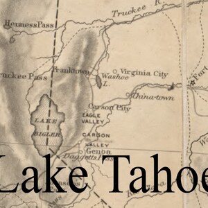 Utah Territory Military 1860 Old Map California Nevada Colorado New ...