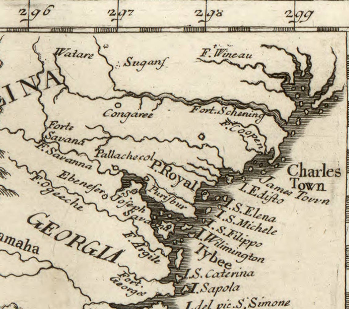 Florida 1763 State Map - Italian - Reprint - Etsy