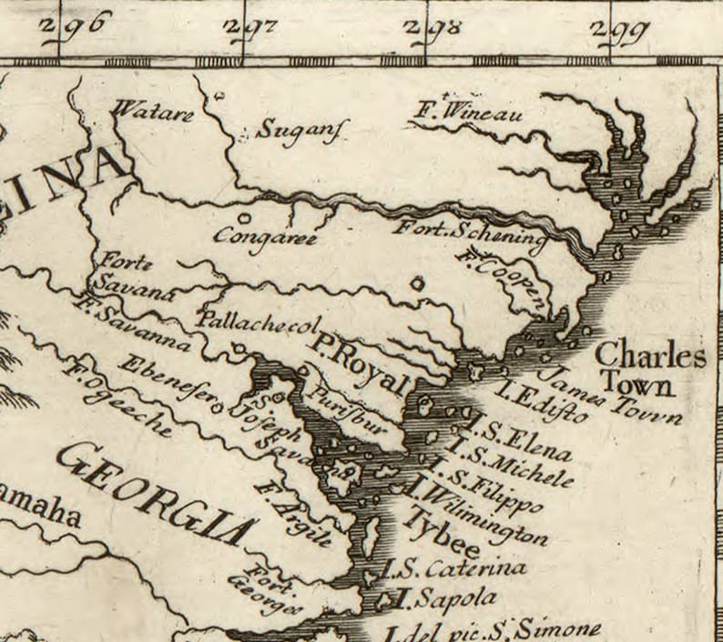 Florida 1763 State Map Italian Reprint - Etsy