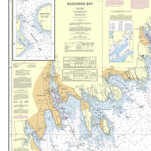 Buzzards Bay, Massachusetts - Naushon Island New Bedord 2013 Nautical ...