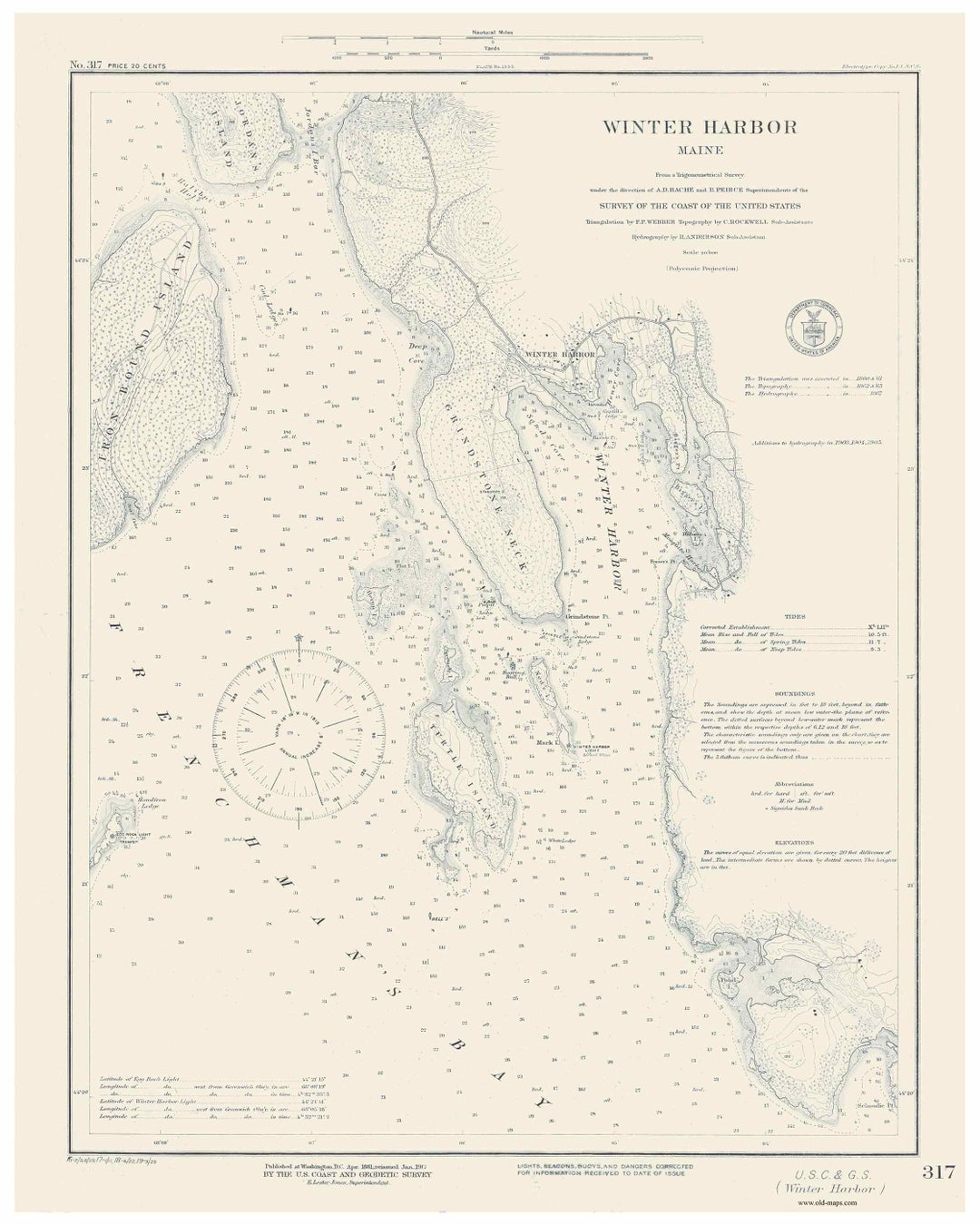 Winter Harbor Jordan, Ironbound, Turtle Islands Schoodie Point Maine ...