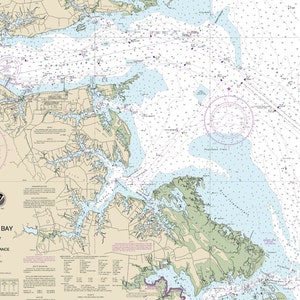 York River Entrance and Mobjack Bay - 2014 Nautical Map - Chesapeake ...