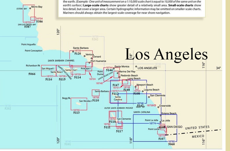 Newport Entrance 1880 Nautical Map Los Angeles Reprint - Etsy