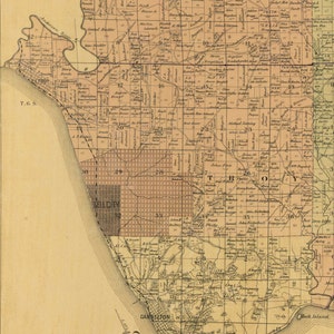 Perry County Indiana 1894 - Old Wall Map Reprint With Landowner Names ...
