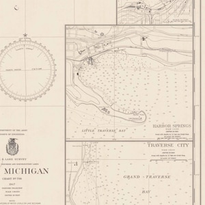 Grand Traverse Bay to Little Traverse Bay - 1947 Lake Michigan ...