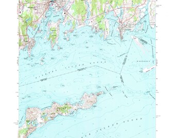 Old Noank Map - Etsy