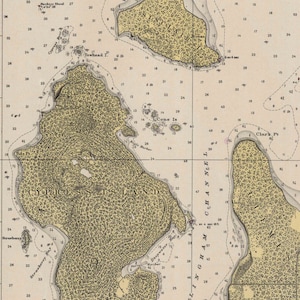 Bellingham Bay 1946 Nautical Map, Washington Reprint PC Harbors Puget ...