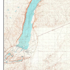 Banks Lake and Grand Coulee Dam - Ca. 1968 - USGS Old Topographic Map ...