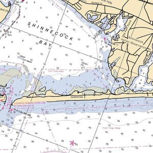 Moriches Bay Shinnecock Bay Westhampton 2003 Nautical Chart - Etsy Italia